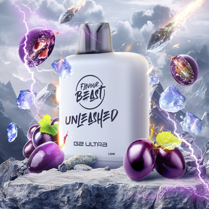 Level X G2 Ultra Flavour Beast Unleashed Pods - Epic Grape Ice, 50K Pu ...